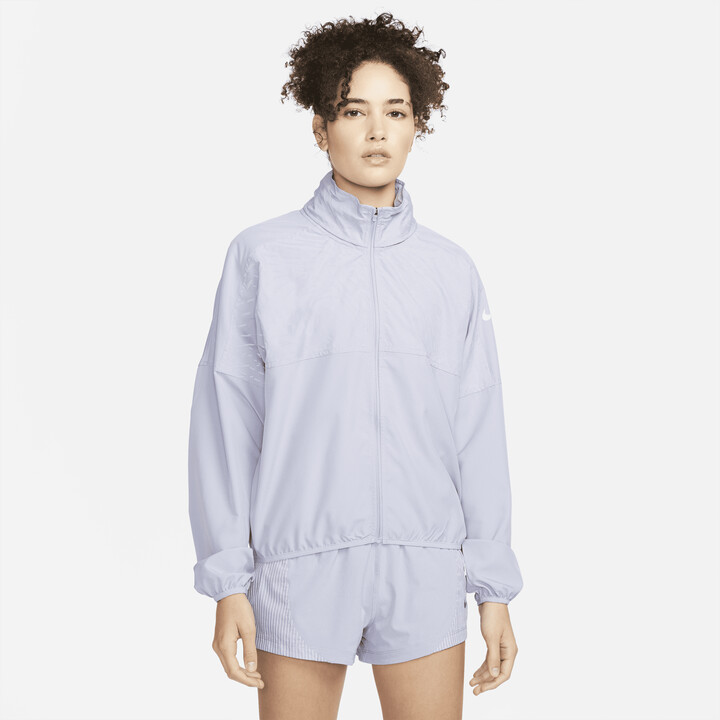 Nike Women's Dri-FIT Run Division Reflective Running Jacket in Purple ...