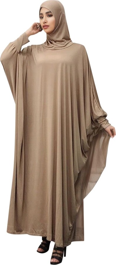 MODSGUE Kaftan Women's Long Sleeve Robes Muslim Tunics Islamic Maxi ...