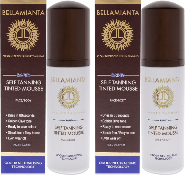 Bellamianta Self-Tanning Tinted Mousse - Rapid Bronzer Women 5.07 oz ...
