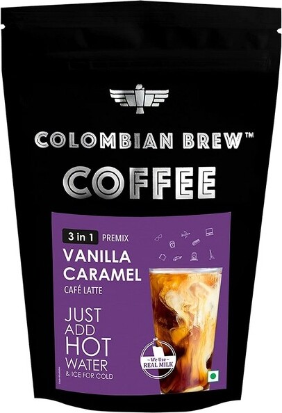Colombian Brew Vanilla Caramel Caf Latte, Instant Coffee Powder Pre-mix (3 in 1) 250gm - ShopStyle