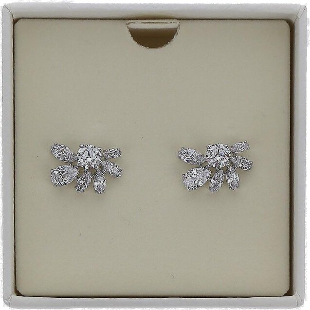 Swarovski Gema Mixed Cut Stud Earrings - ShopStyle