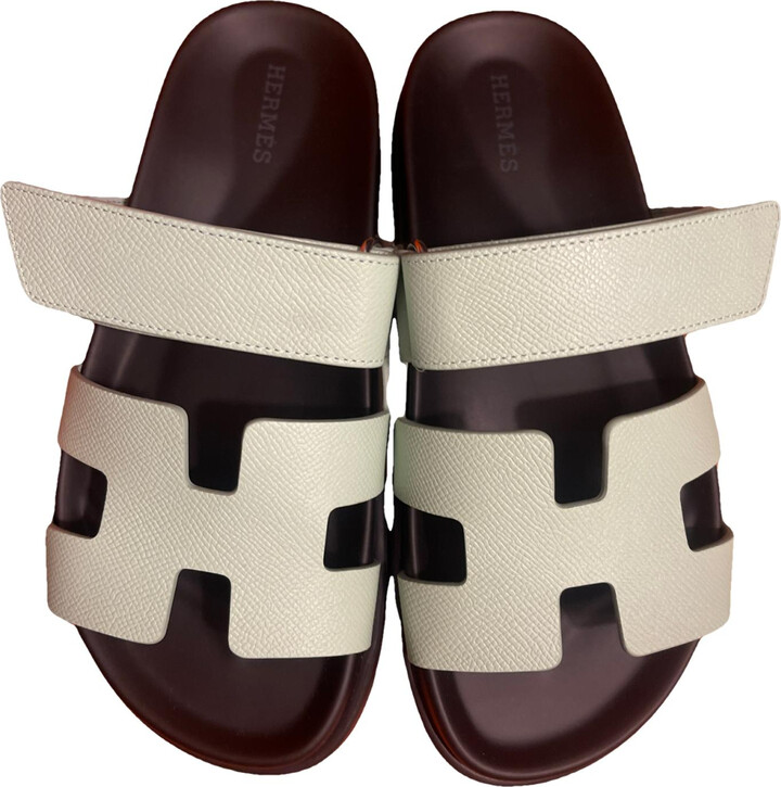 Hermes Leather sandals - ShopStyle
