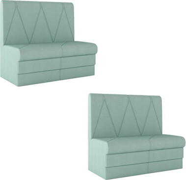 Canadian Linen Simple Light Luxury Milk Tea Shop Leisure Benches Faux ...