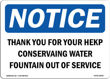 SignMission Thank You for Your Help Conserving Water Sign - ShopStyle ...