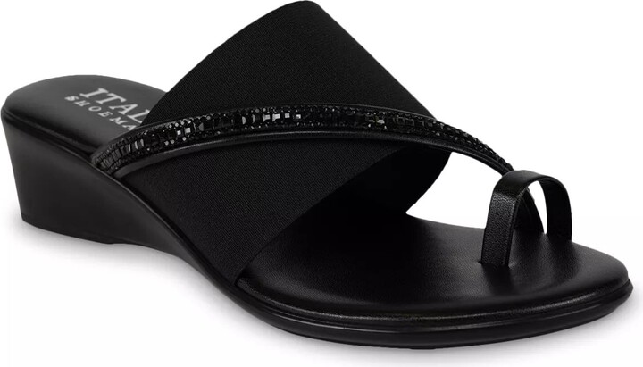 Italian Shoemakers Sianni Wedge Sandal - ShopStyle