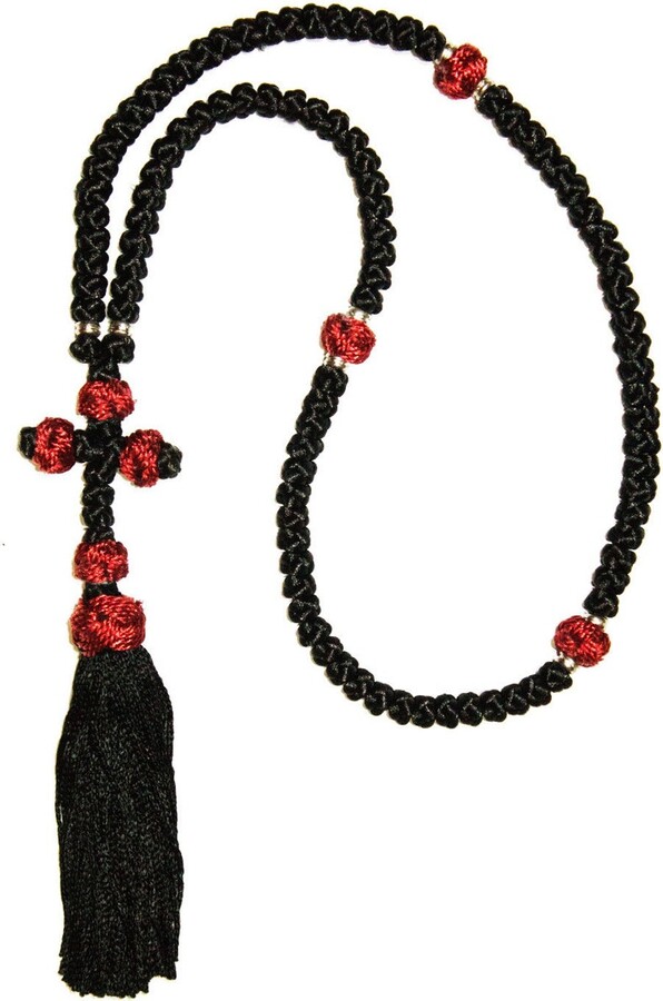 Etsy Prayer Rope 100 Knots in Black & Red Color For Hand Prayers ...