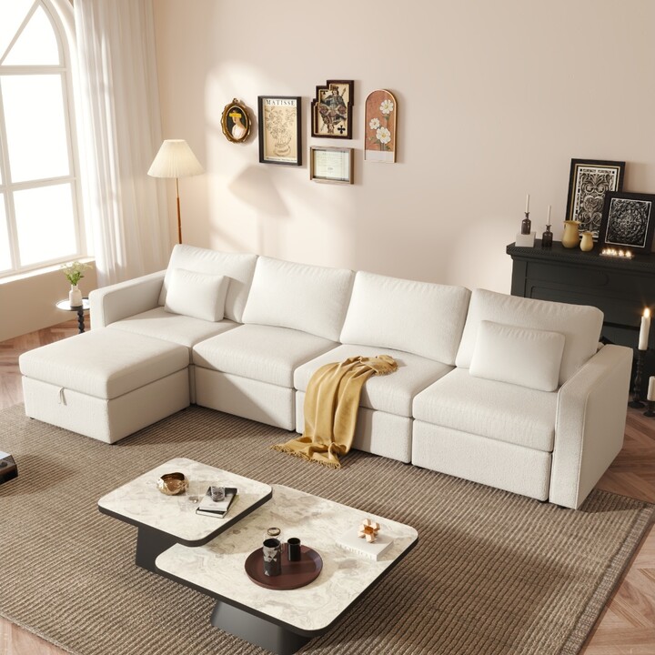 Simplie Fun Oversized Modular Sectional Sofa with Storage - ShopStyle