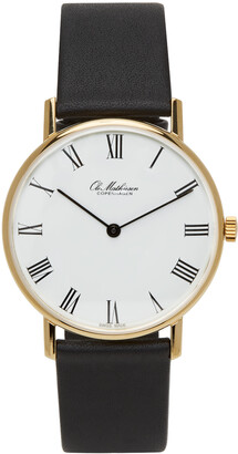 Ole Mathiesen Gold Roman Numerals 1962 Classic Watch - ShopStyle
