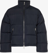 Cole Buxton Mens Black Cropped Boxy-fit Shell-down Puffer Jacket Xxl ...