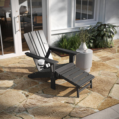 Taylor & Logan Collis All-Weather HDPE Indoor/Outdoor Adirondack Chair ...