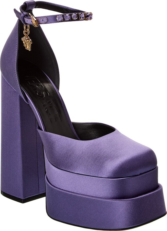 Versace Medusa Satin Platform Pump - ShopStyle