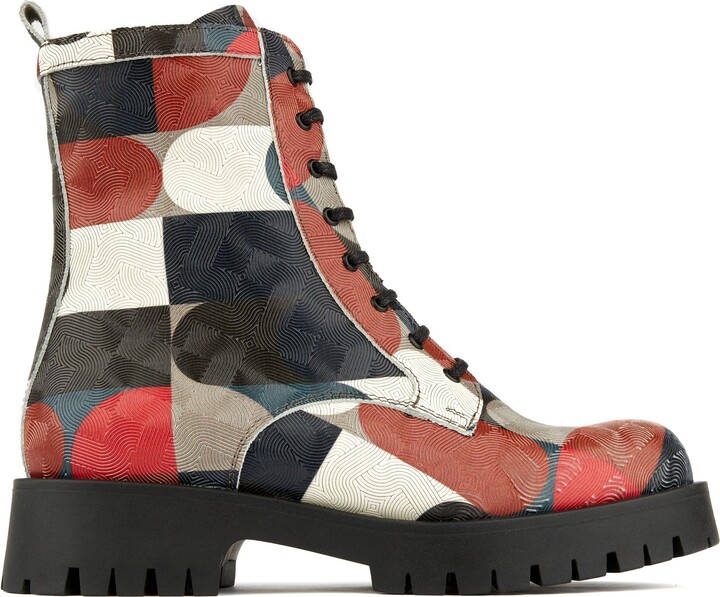 Embassy London Usa Women's Black / Red Traveller Platform - Black & Red ...