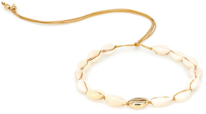 TOHUM Design Puka Shell 22kt gold-plated necklace - ShopStyle