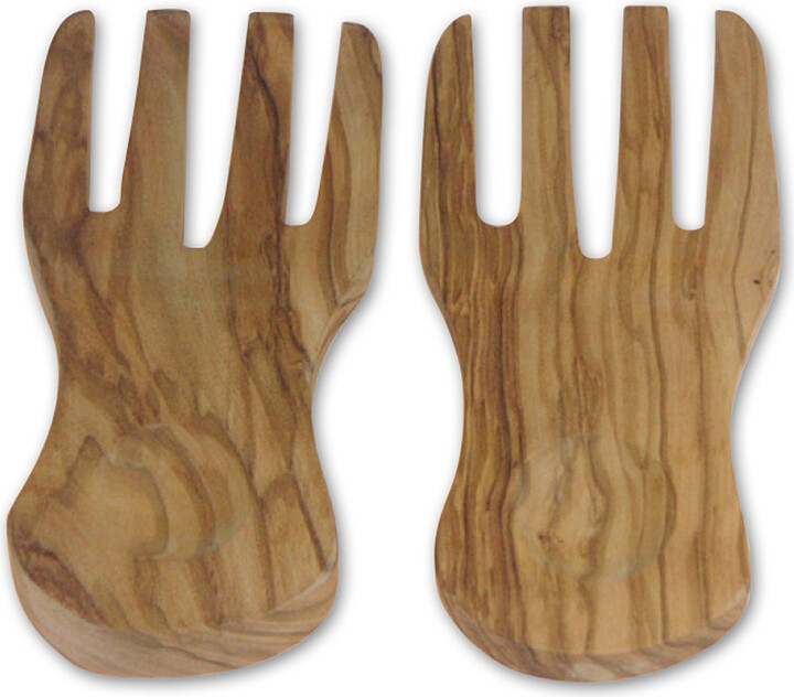 Berard Olive Wood Salad Serving Hands, 2 Piece Set - ShopStyle