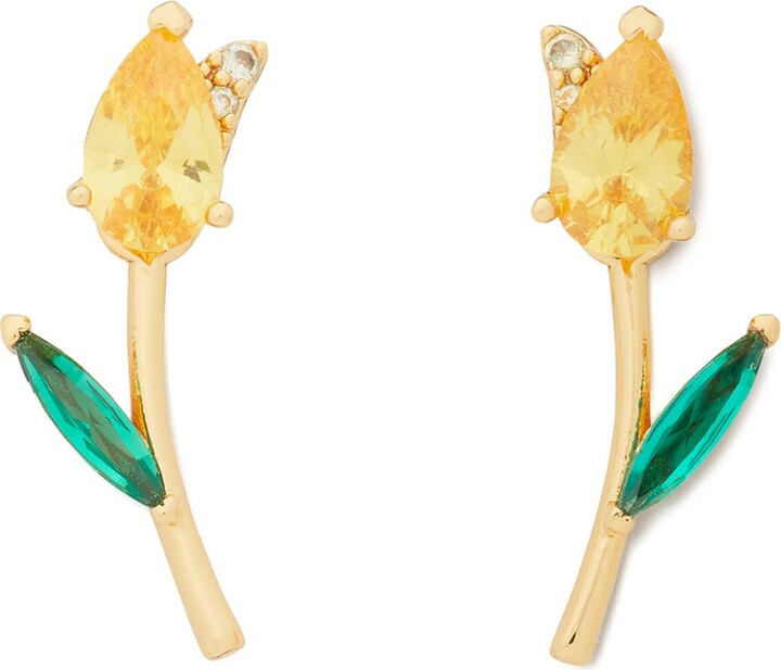 Kate Spade Tulip Front/Back Earrings - ShopStyle