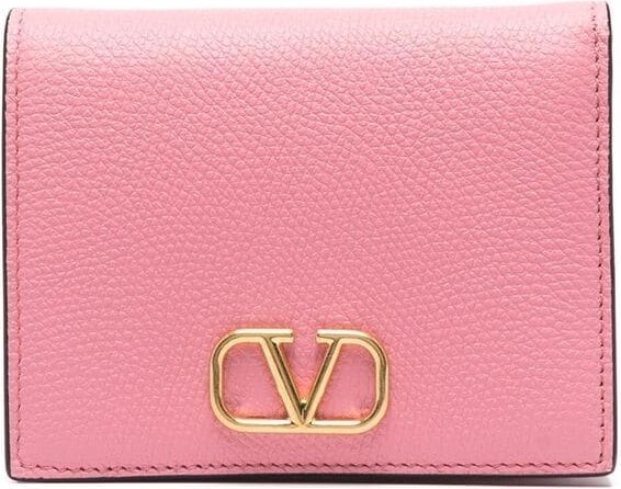 Valentino Garavani VLogo pebbled wallet - ShopStyle