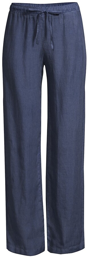 120% Lino Drawstring Linen Pants - ShopStyle