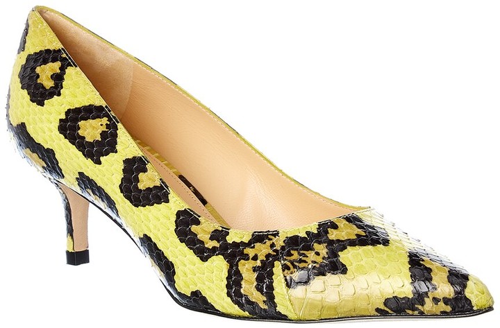 Alexandre Birman Peco 60 Python Pump - ShopStyle