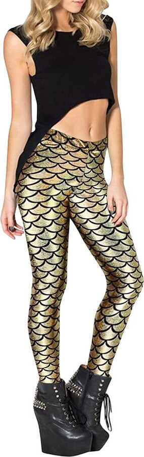 Fordom Womens Wet Look Faux Leather High Waist Leggings Stretch Pant