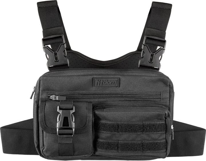 Fitdom Tactical Inspired Sports Utility Chest Pack. Chest Bag for Men ...