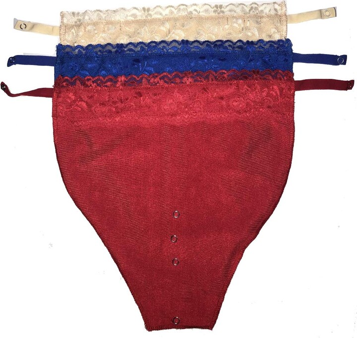 Metyou 3Pcs Over Size Lady Lace Clip-on Mock Camisole Bra Insert ...