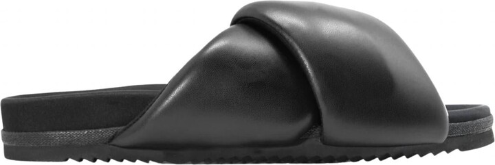 ROAM Foldy Puffy Sandals In Black - ShopStyle