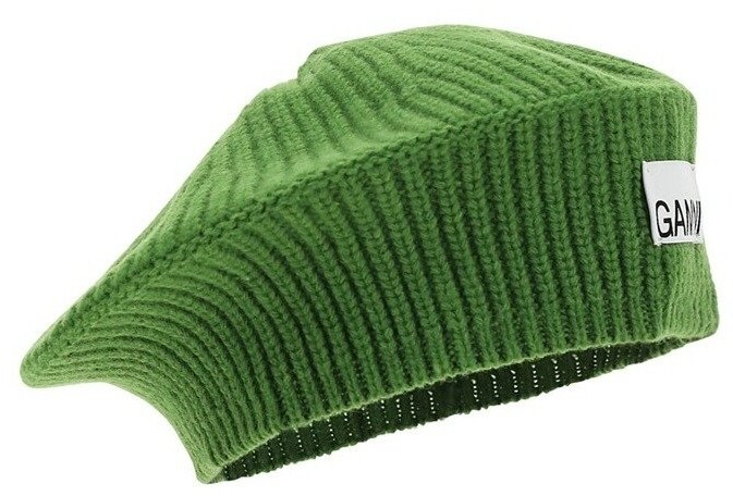 Ganni Rib-Knitted Beret Hat - ShopStyle
