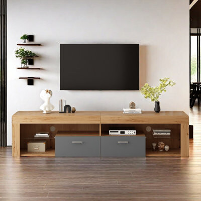 Wrought Studio Modern Design TV Stands For Tvs Up To 80'', LED Light ...