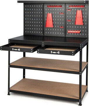 17 Stories 48 Inch Workbench With Pegboard And Drawers - ShopStyle ...