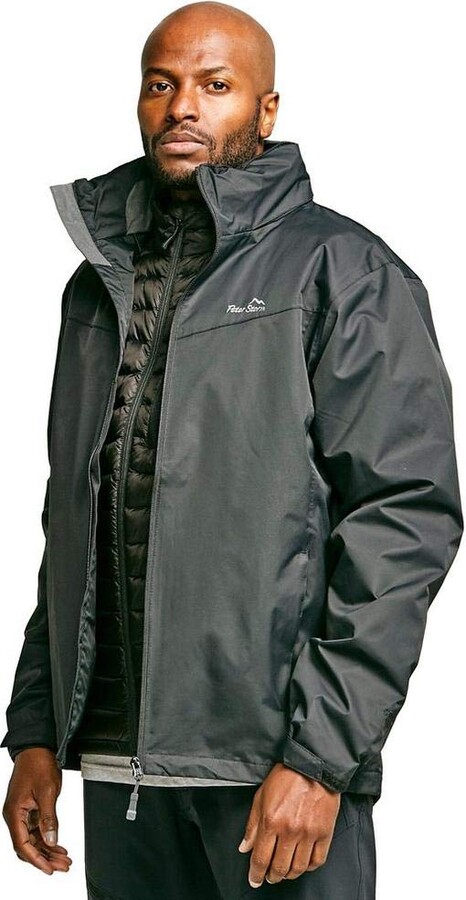 Peter Storm Men's Storm III Waterproof Jacket with Rollaway Hood and 2 ...