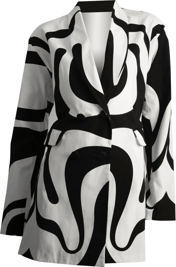 Mauricio Alpizar Fashion - Coco Suit - Wave Psychedelic Black & White ...