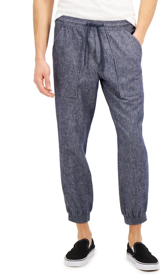 Sun + Stone Men's Charles Linen Jogger Pants, Created for Macy's ...