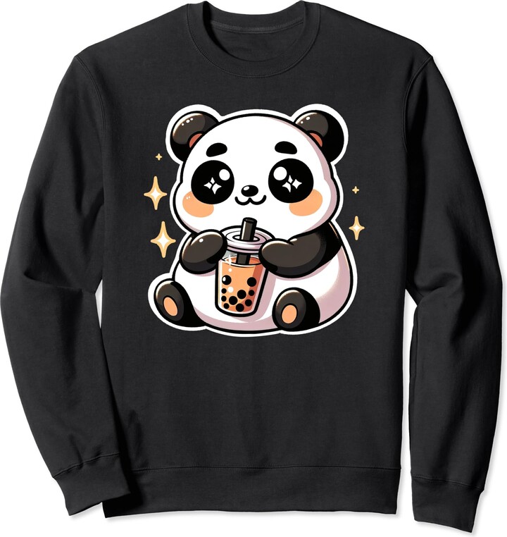 Bubble Tea Panda Kawaii Boba Tea Apparel Kawaii Panda Bubble Tea Lover ...