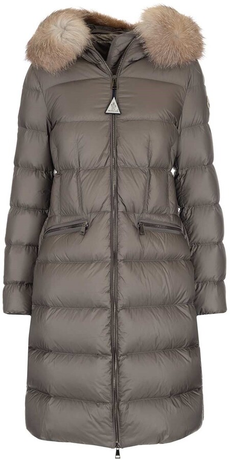 Moncler Fur Trim Hood Coat - ShopStyle