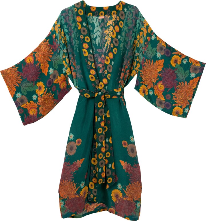 Powder Trailing Wisteria Kimono, Multi - ShopStyle Jackets