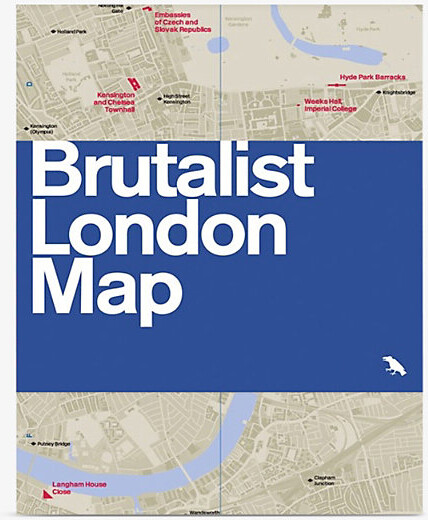 Blue Crow Maps Brutalist London map - ShopStyle Home Office Accessories