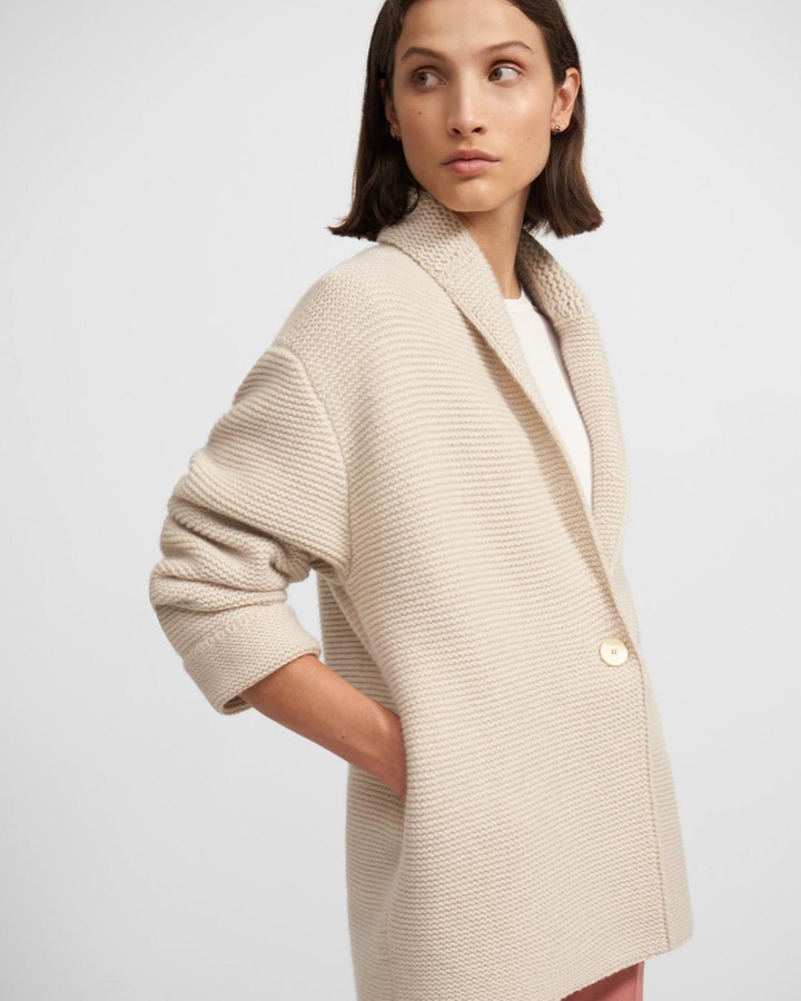 Theory Sweater Coat in Wool-Cashmere - ShopStyle