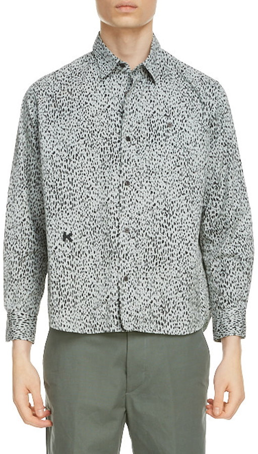 Kenzo Cheetah Print Button-Up Shirt - ShopStyle