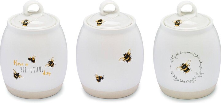 Cooksmart Bumble Bees Tea Coffee Sugar Canisters - ShopStyle Food ...
