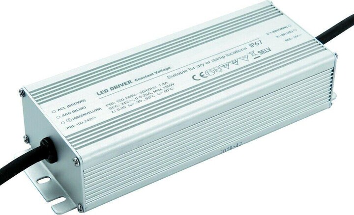 Loops IP67 OUTDOOR 24V DC 150W LED Driver / Transformer Low Voltage ...