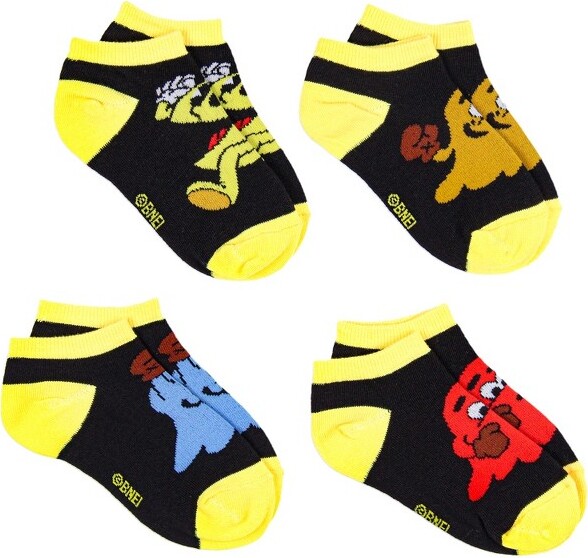 Seven Times Six Pac-Man Multi-Character Design Kids Ankle No-Show Socks ...