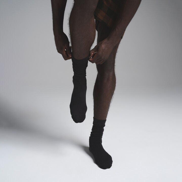 SKIMS Slouch Mens Socks | Obsidian - ShopStyle