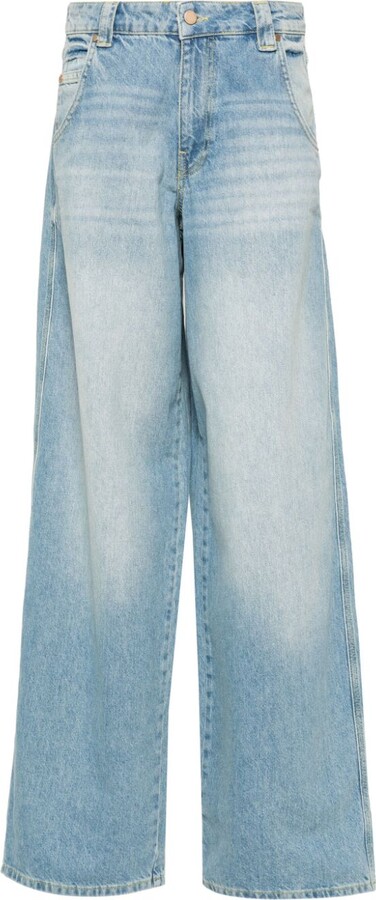 Essentiel Antwerp Function high-rise wide-leg jeans - ShopStyle