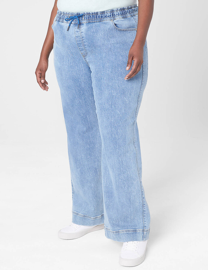 Lane Bryant High-Rise Pull-On Relaxed Straight Jean - ShopStyle Plus ...