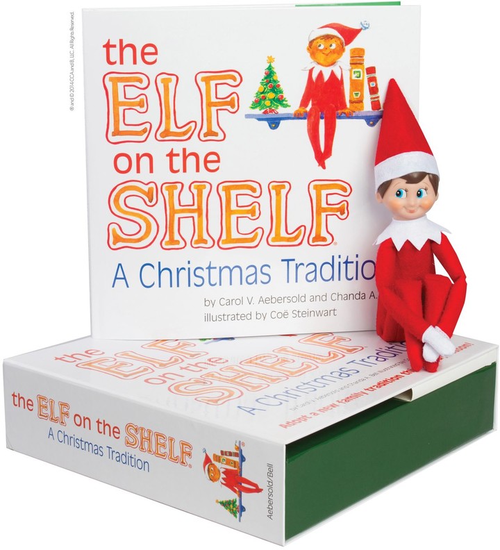 The Elf on the Shelf: A Christmas Tradition Book & Blue-Eyed Boy Scout ...