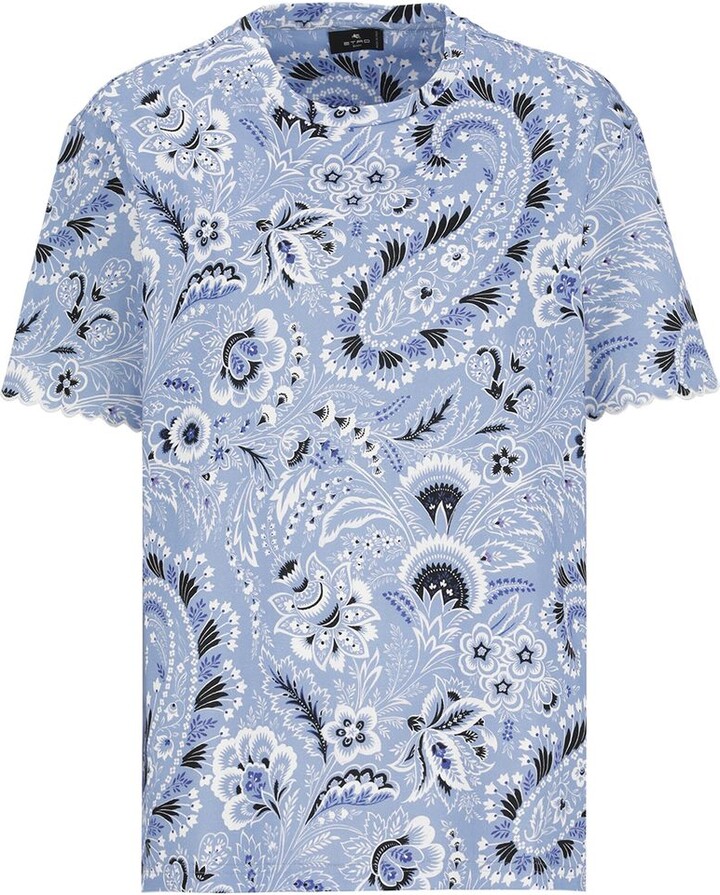 Etro T-shirts and Polos Light Blue - ShopStyle