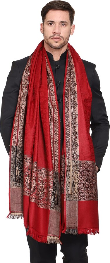 Weavers Villa Men's Woven Acro Wool Gents Shawls - ShopStyle Robes