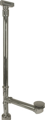 Westbrass 22"17 ga. Fully Finished Tip-Toe Bathtub Leg Drain Assembly ...