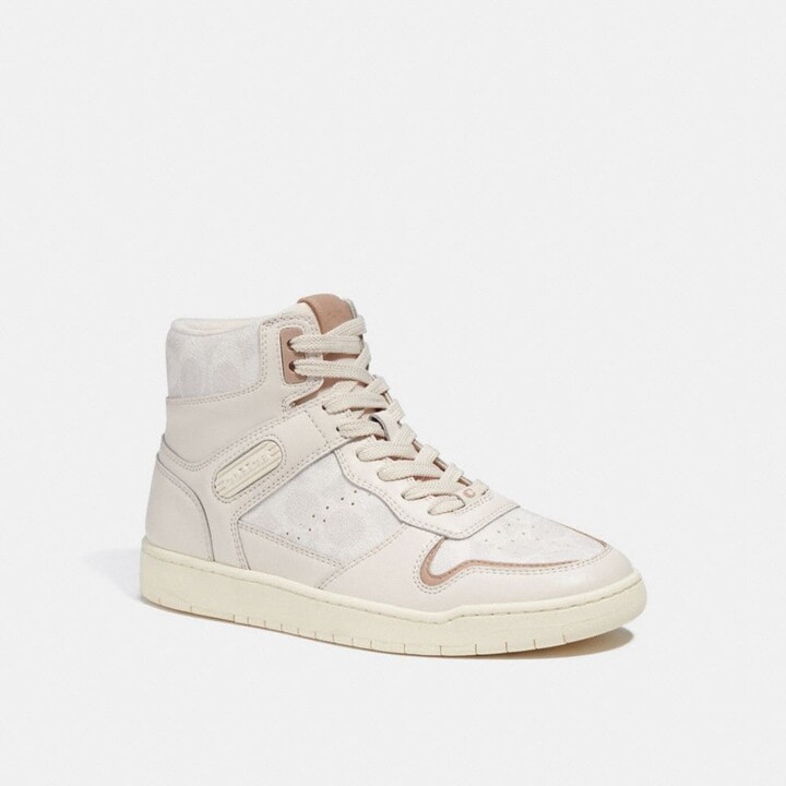 Coach High Top Sneaker In Signature Canvas - ShopStyle