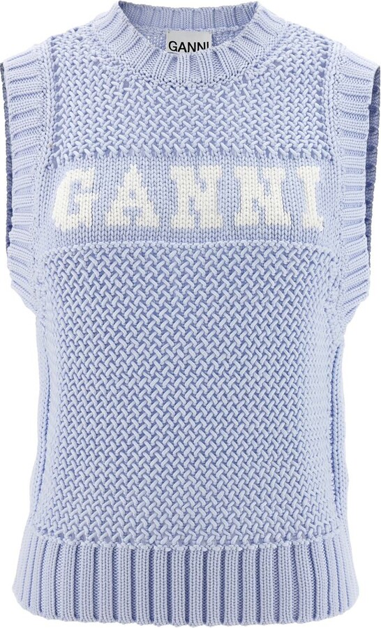 Ganni Logo vest - ShopStyle